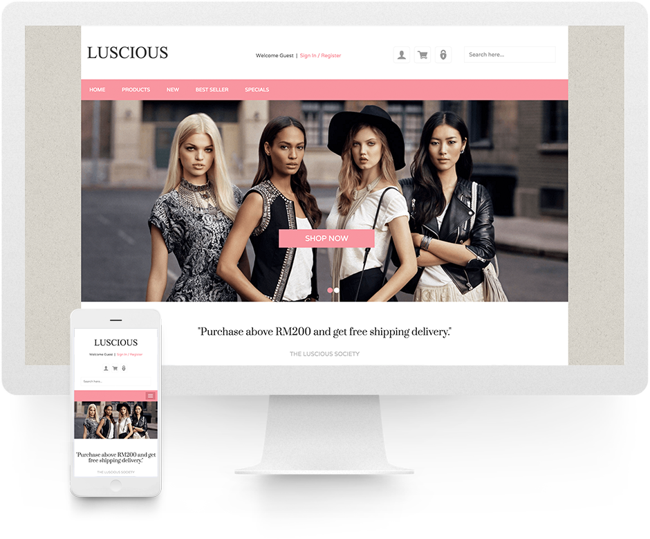 Luscious - Malaysia Shopping Cart & E-Commerce Solution